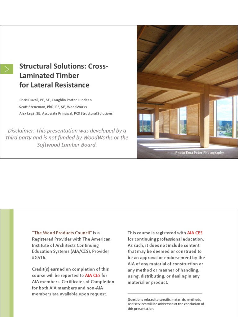 Structural Solutions: Cross-Laminated Timber For Lateral Resistance ...