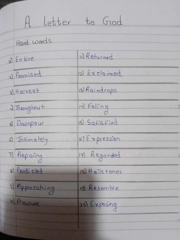 A Letter To God by - Pranav Kanadje | PDF | Nature