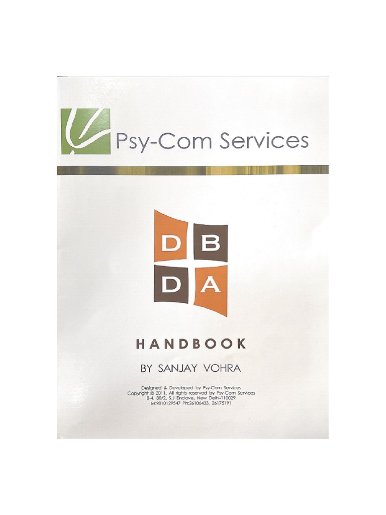 DBDA Handbook | PDF