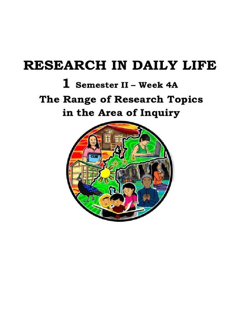 Applied - 11 - Research in Daily Life 1 - semII - CLAS4A - The Range of ...