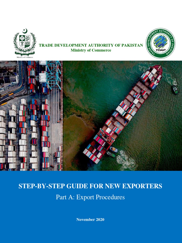 Step-by-Step Guide for New Exporters: Export Procedures - Part A ...