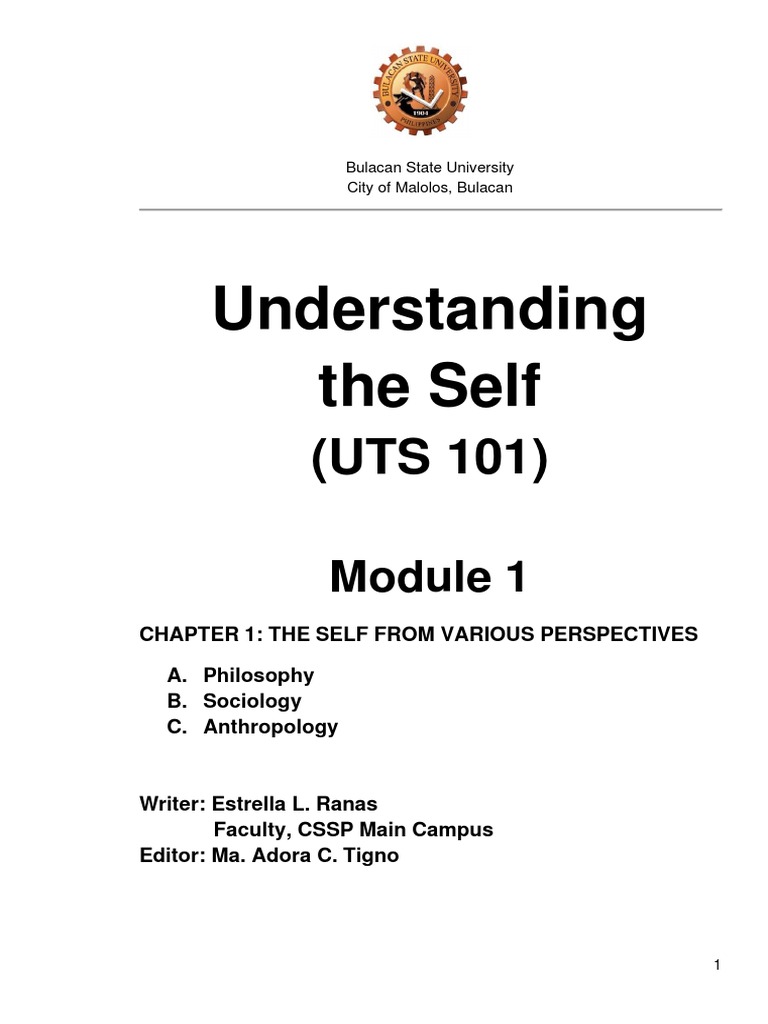 UTS Module 1 - For Printing | PDF | Id | Unconscious Mind