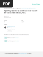 Quiz Operating System | PDF | Process (Computing) | Scheduling (Computing)
