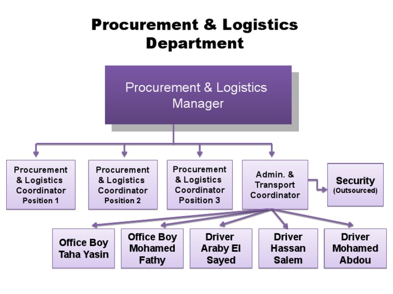 1 - Procurement & Logistics Dep Chart of Organization | PDF