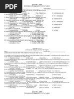 CPAR Grade 12 2nd Quarter Final Exam | PDF | Paintings | Dances