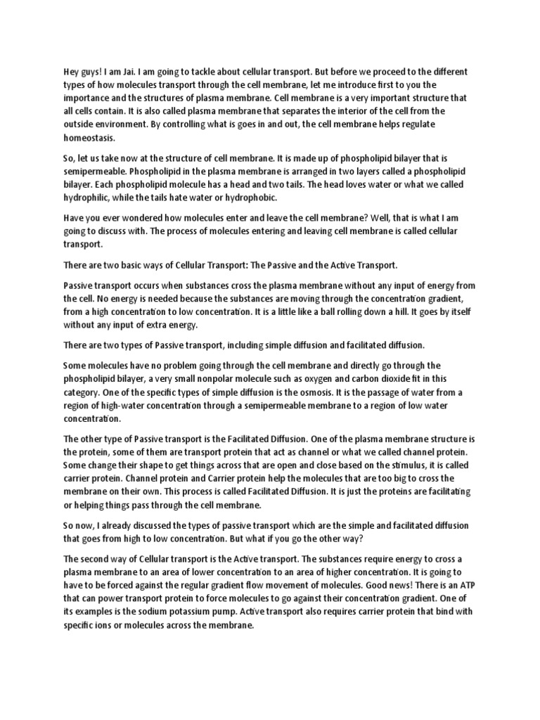 Hey Guys | PDF | Cell Membrane | Cell (Biology)