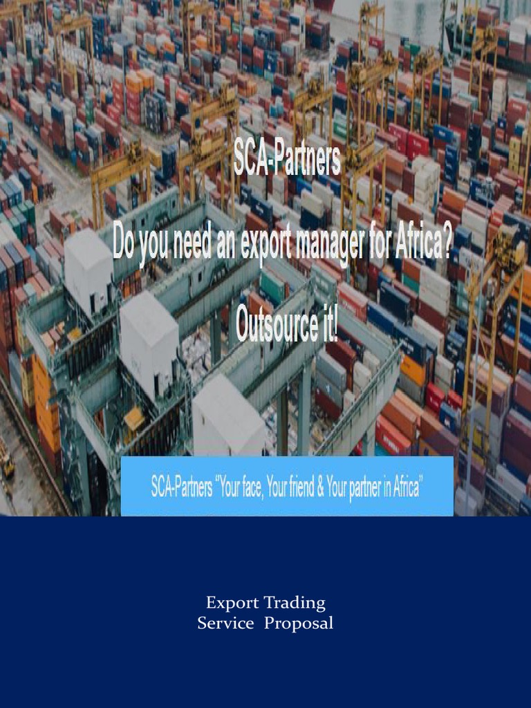 Export Trading - SCA-Partners | PDF | Microeconomics | Market (Economics)