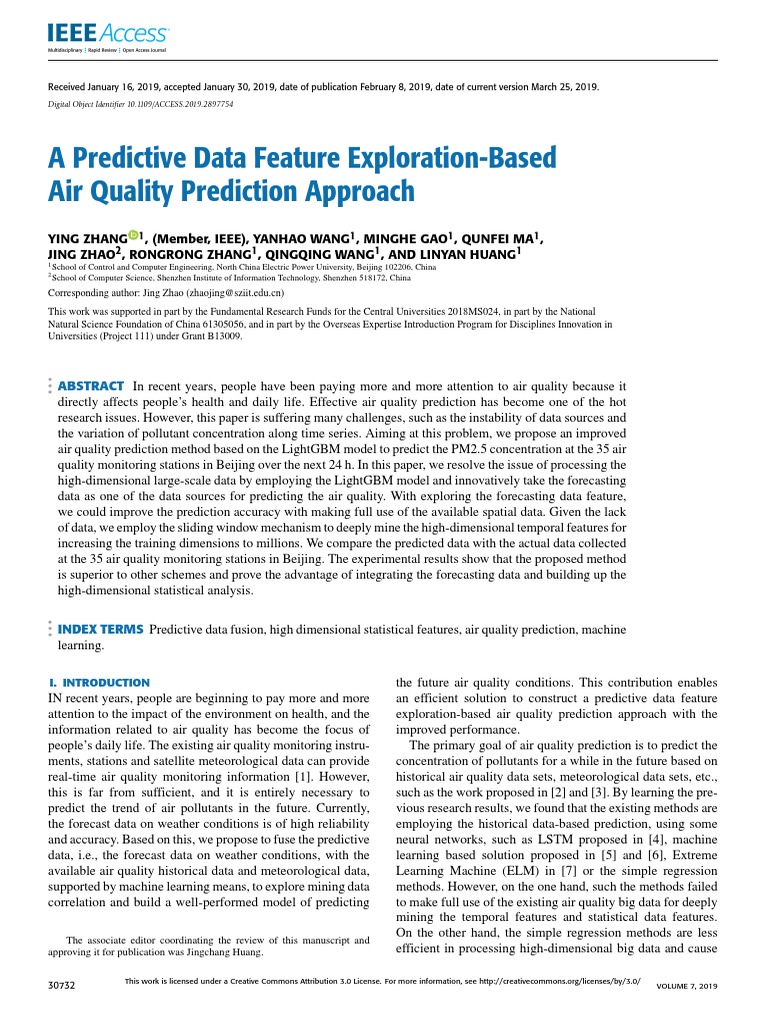 A Predictive Data Feature Exploration-Based Air Quality Prediction ...