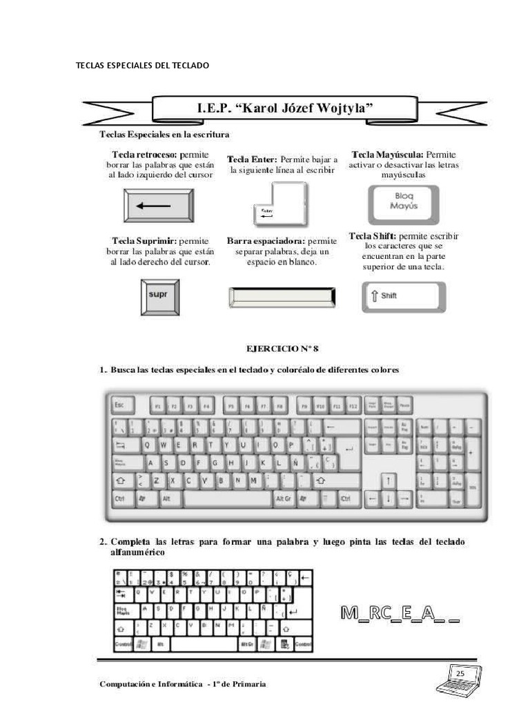Teclas Especiales Del Teclado | PDF