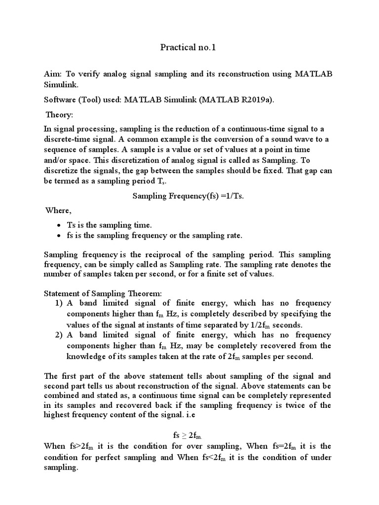 DComm Practicals | PDF | Modulation | Sampling (Signal Processing)