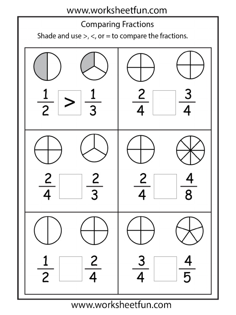 Fraction Comparison 1 | PDF