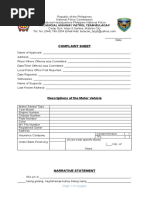 Application For Barangay Protection Order: Vawc Form#3 CONTROL NO ...