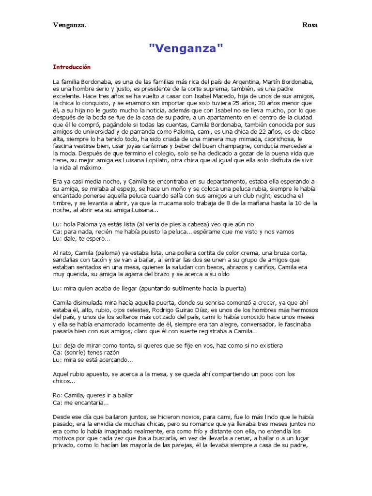 Venganza | PDF | Pelo | Color