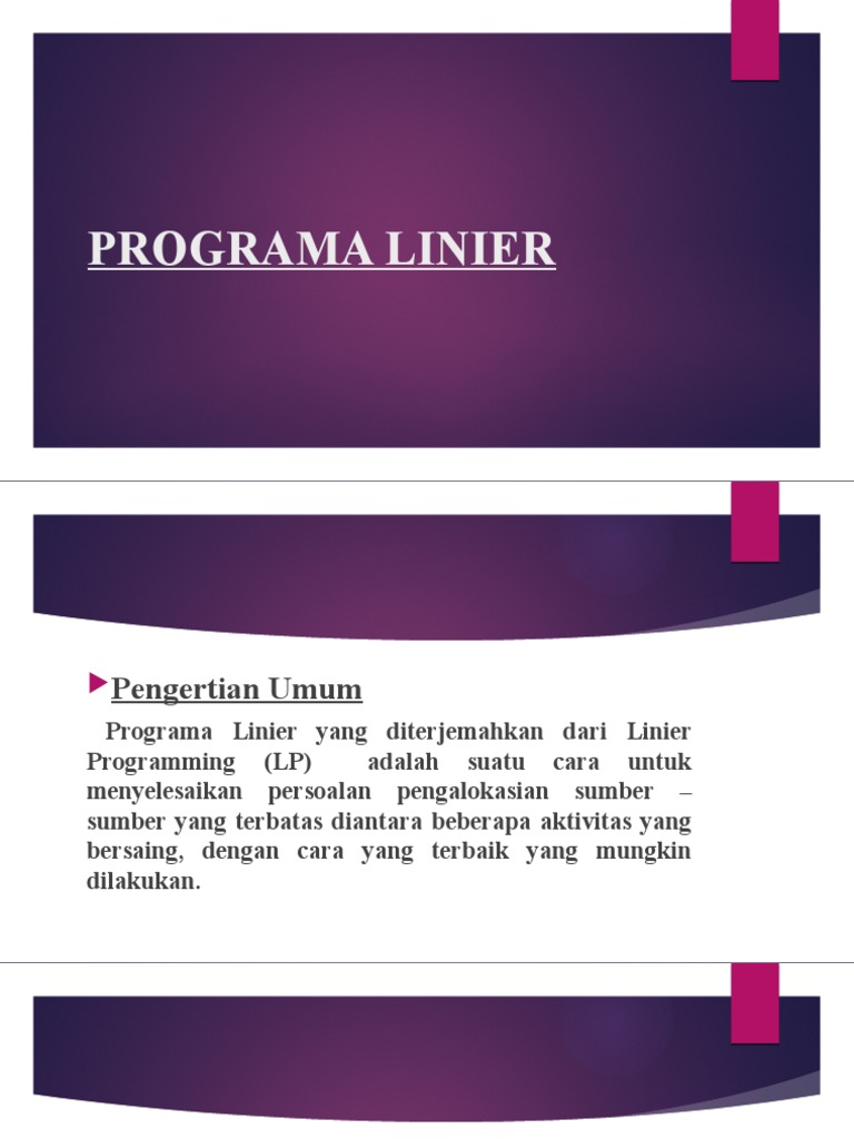 Programa Linier Metode Grafik | PDF