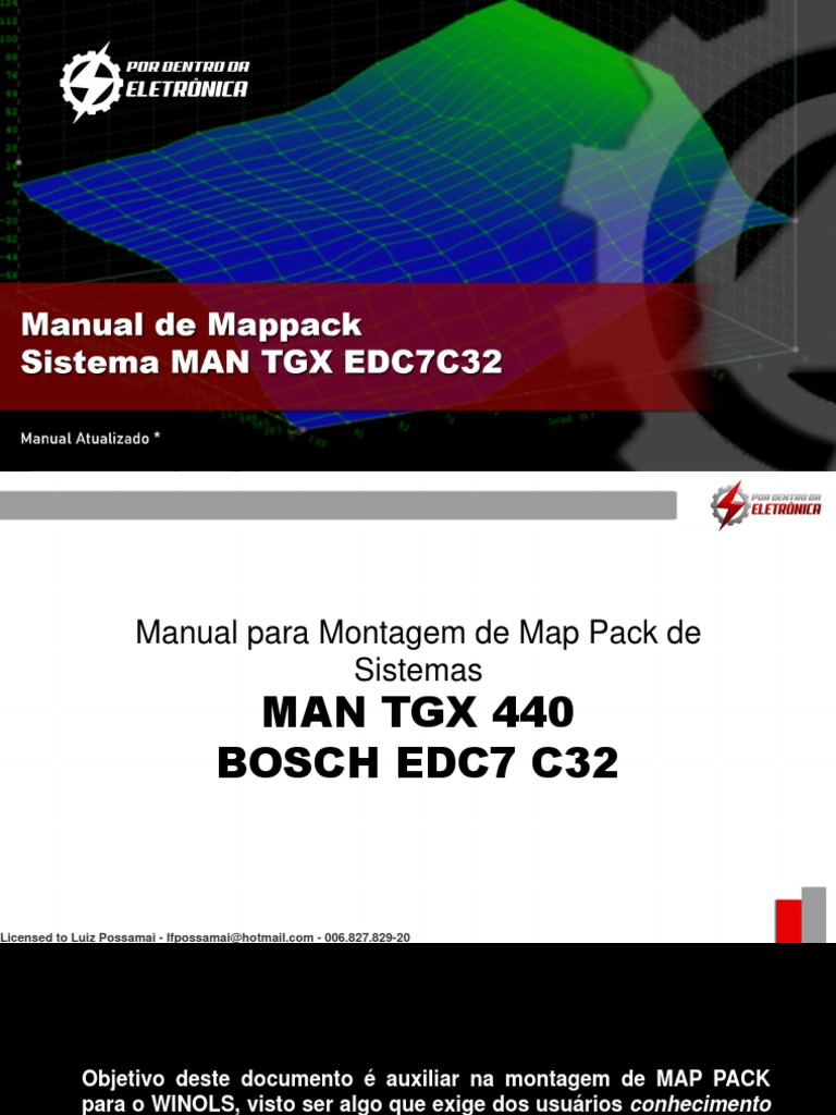 Manual para Montagem de Map Pack de Sistemas para Caminhão MAN TGX 440 ...