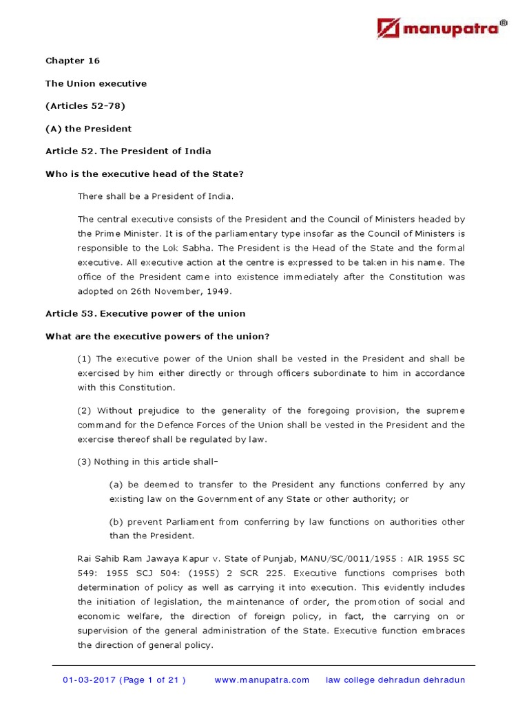 Articles 52-78 | PDF | Pardon | Oath Of Office