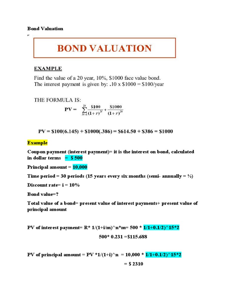 Bond and Stock Valuation Guide | PDF | Present Value | Valuation (Finance)