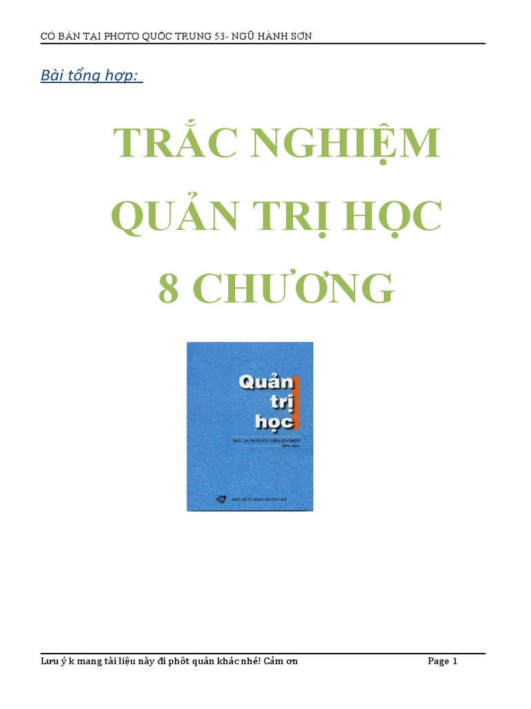 (123doc - VN) - 640-Cau-Trac-Nghiem-Quan-Tri-Hoc-Co-Dap-An-Full-8-Chuong | PDF