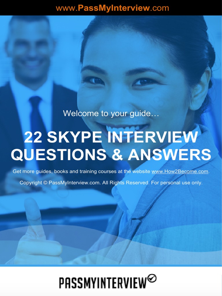 22 Skype Interview Questions & Answers: Order ID: 0028913 | PDF ...