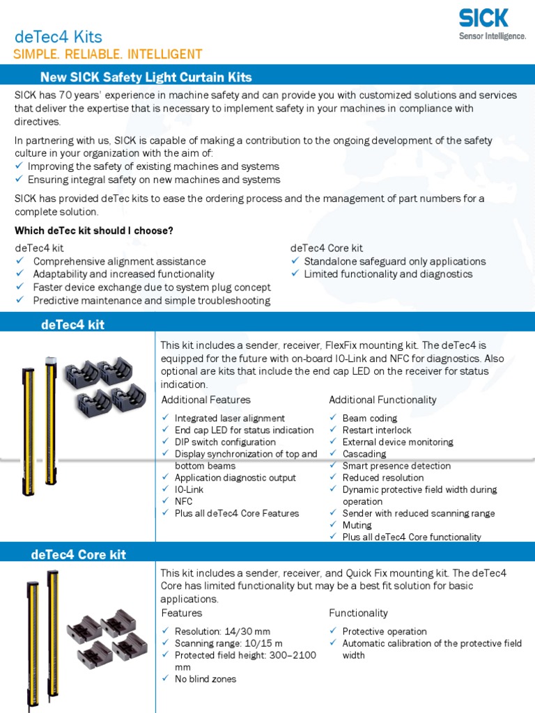 Detec4 Kit Sick Guia de Seleccion | PDF | Electrical Connector ...