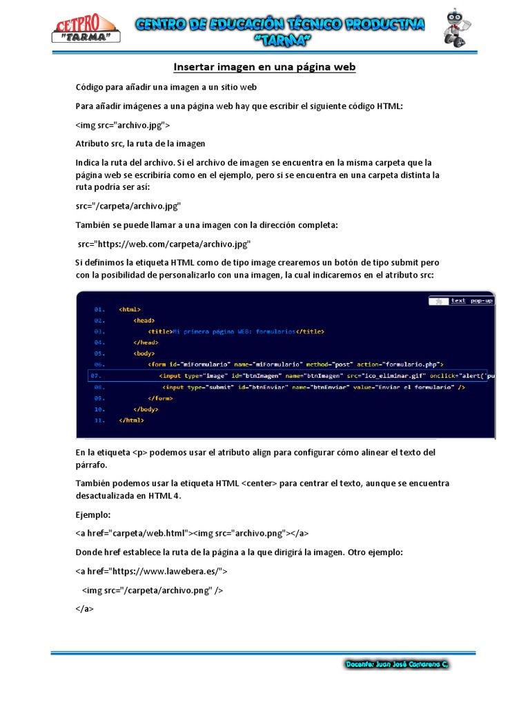 Insertar Imagen en HTML | PDF