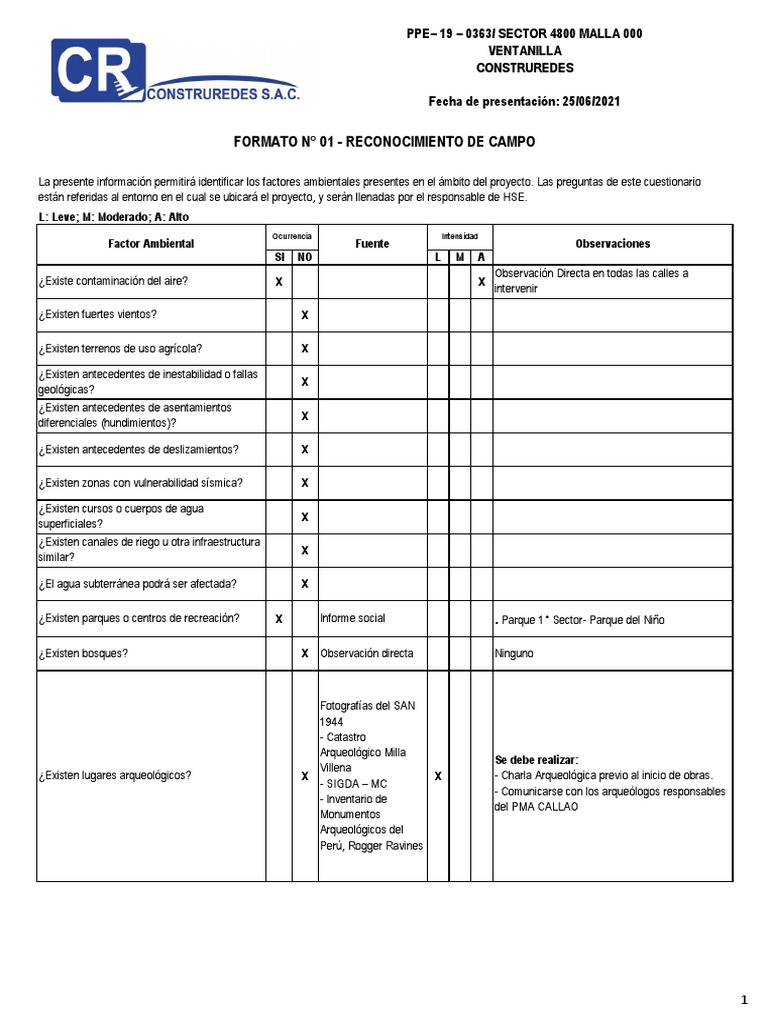 Check - List - Ambiental - PPE - 19 - 0363 - Sector 4800 - Malla 000 ...
