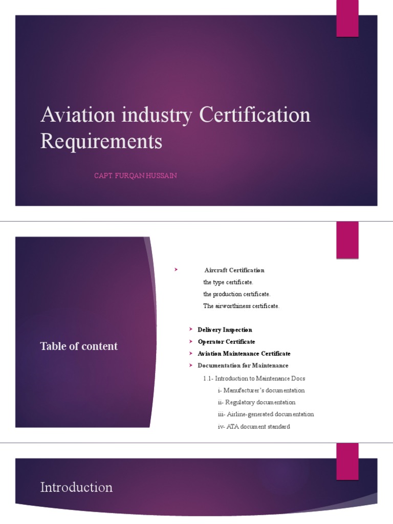 AVIATION MAINTENANCE CERTIFICATIONS | PDF | Federal Aviation ...