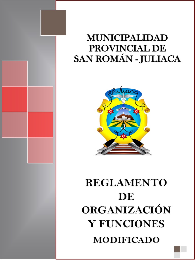 Reglamento de Organización y Funciones - M - Rof | PDF | Alcalde | Gobierno local