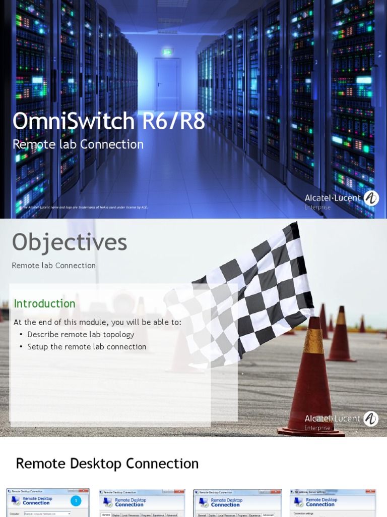 Omniswitch R6/R8: Remote Lab Connection | PDF