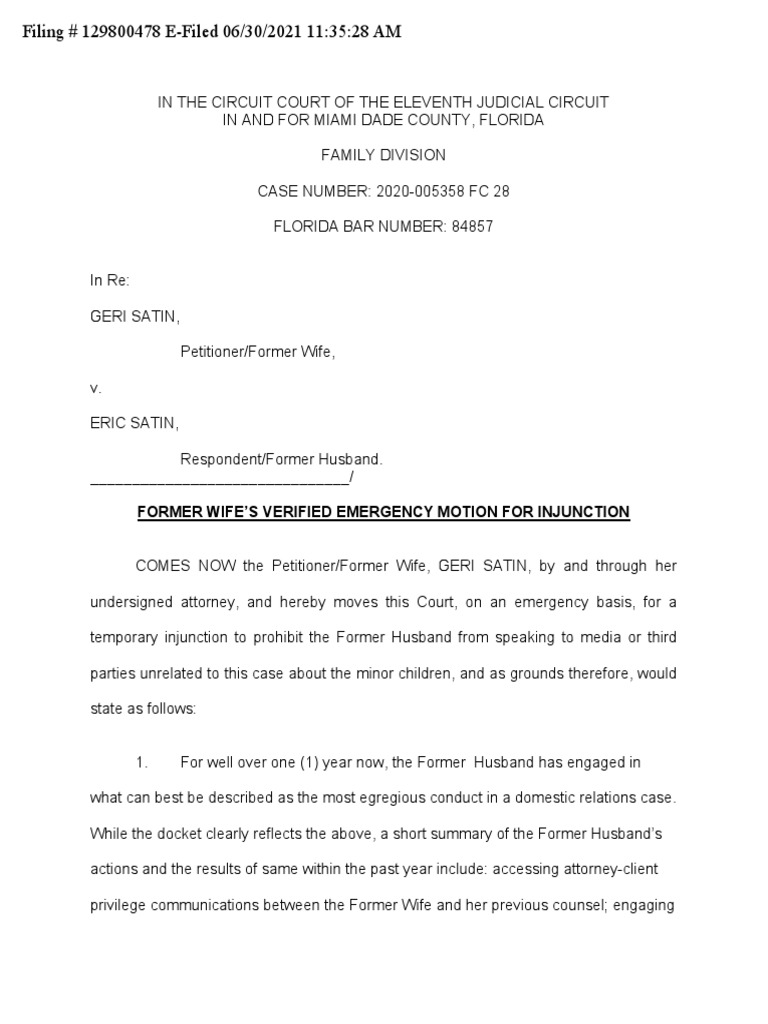 Emergency Motion | PDF | Legal Guardian | Injunction