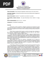 DepEd Format of A Project Proposal For Innovation in Schools | PDF ...