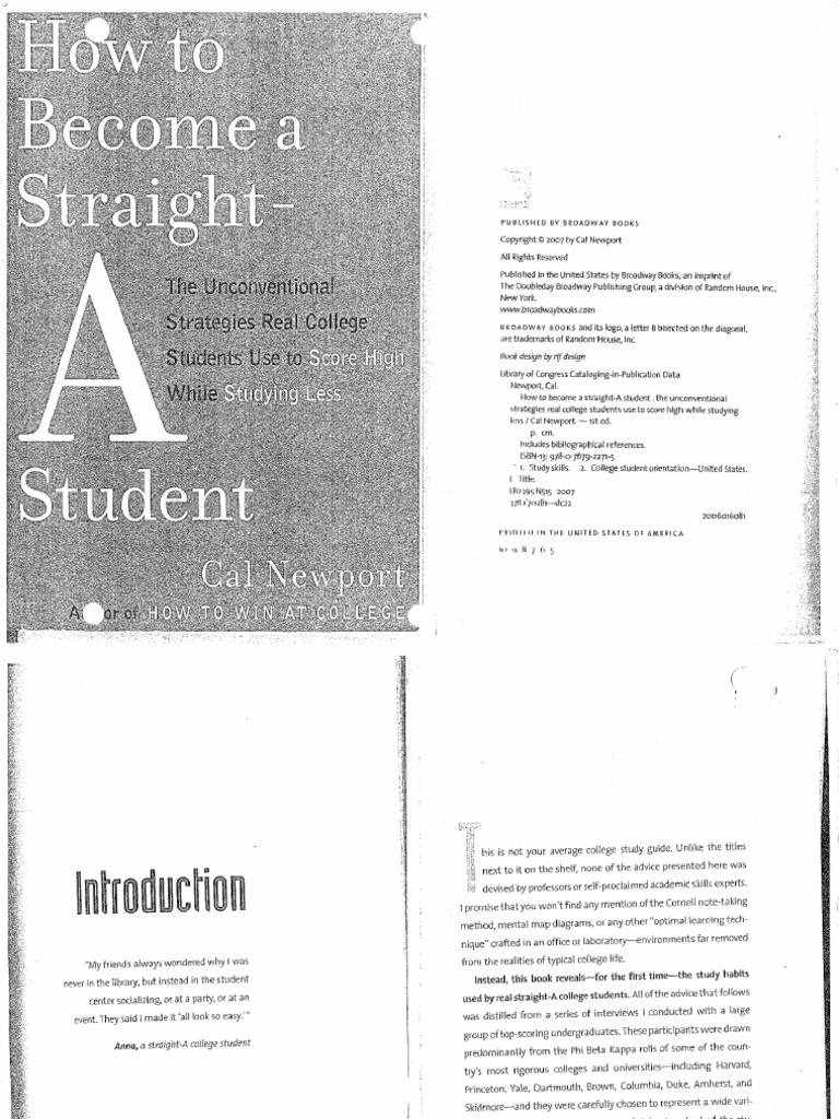 How To Become A Straight A Student | PDF