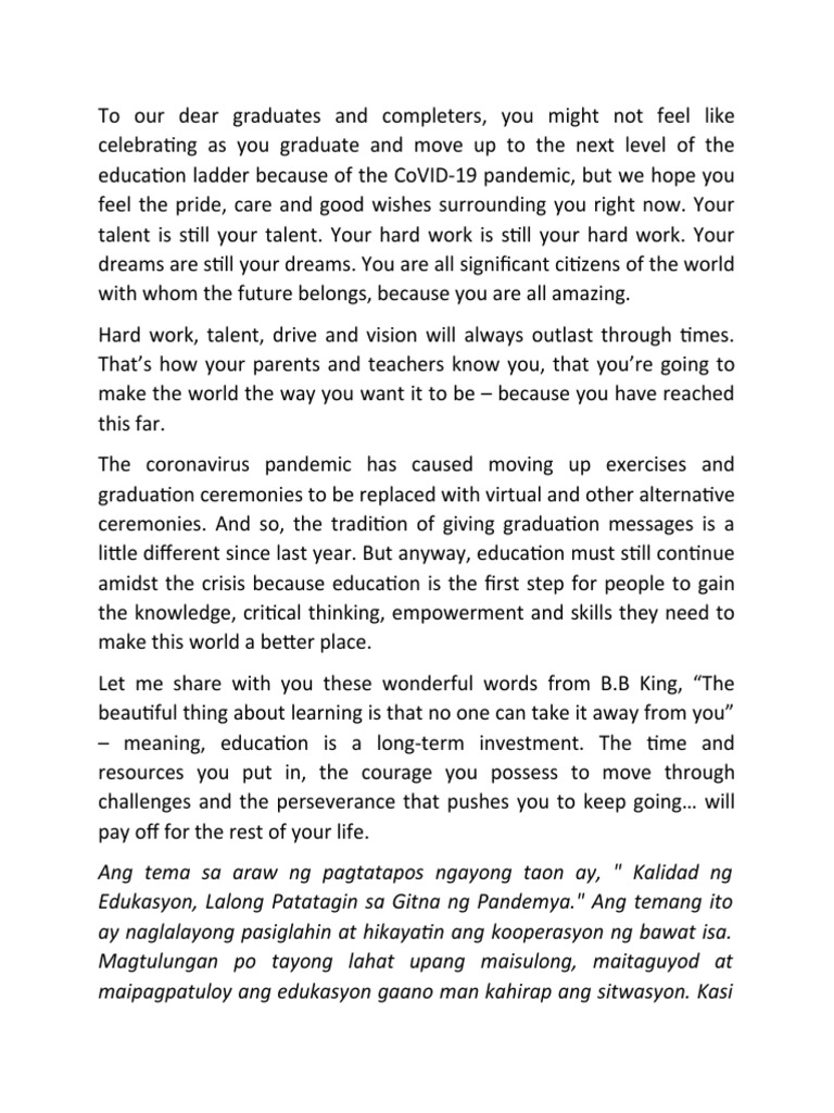 Asds Message | PDF | Wellness | Medical