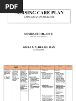 Nursing Care Plan For Cholecystitis | PDF | Pain | Medicine