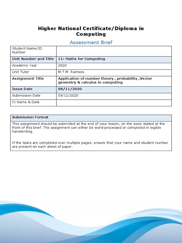 Assessment Maths For Computing B7 | PDF | Capacitor | Function ...