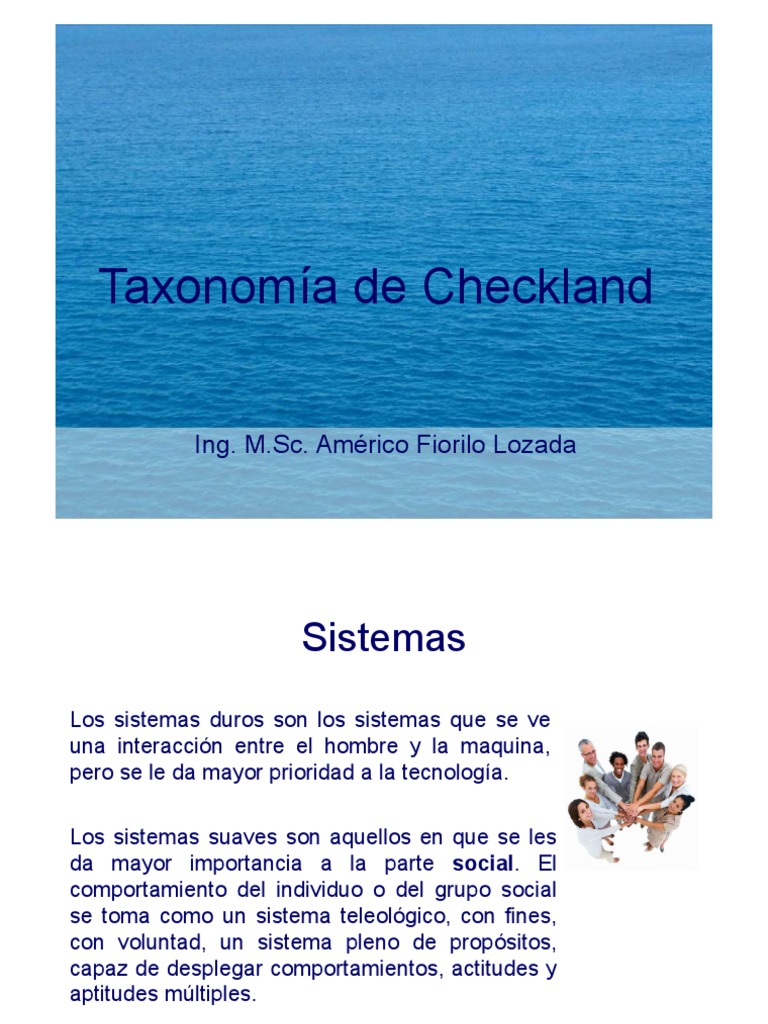 Taxonomía de Checkland | PDF | Sistema | Conocimiento