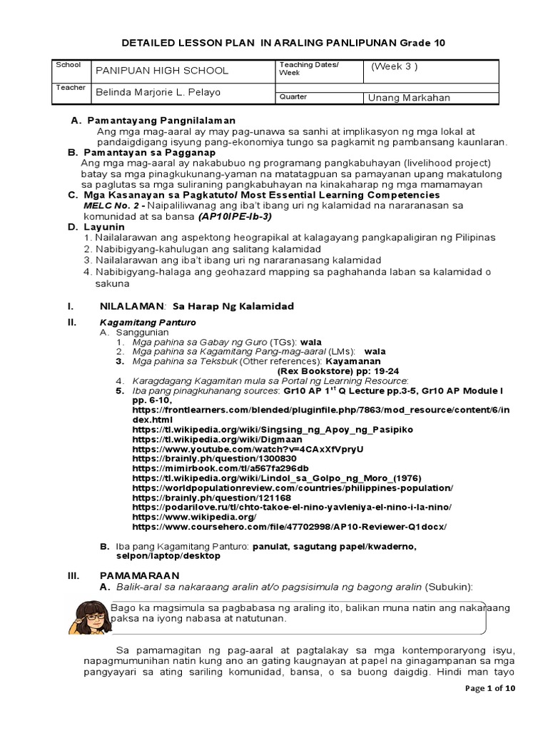 1stquarter AP10 Week3 | PDF