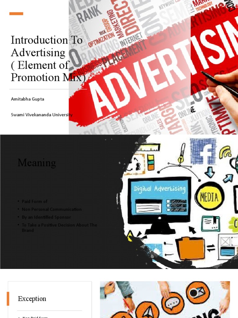 Introduction to Advertising Elements | PDF | Advertising | Brand