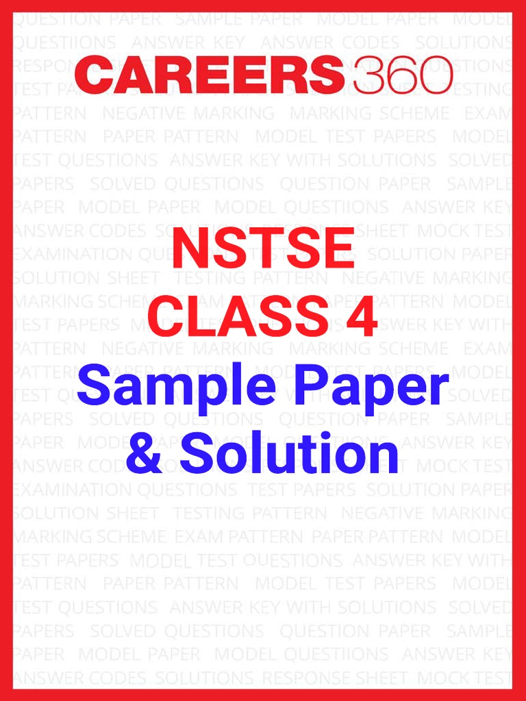 Nstse Class 4 Sampl e Paper & Sol Ut I On | PDF | Photosynthesis | Length