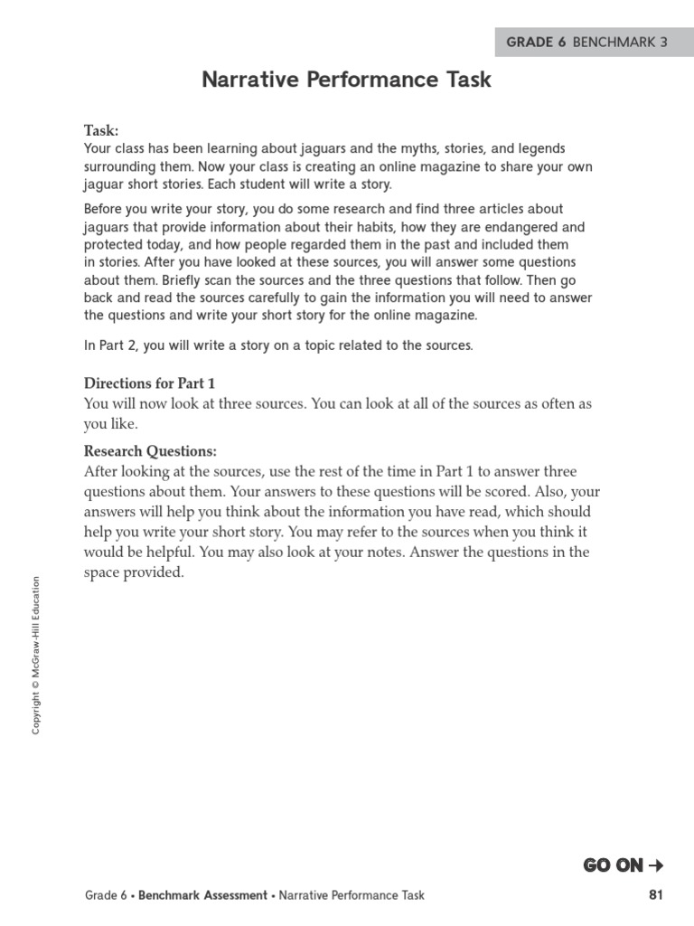 6th Grade 2017 2018 Benchmark Writing Assessments STUDENT Prompts | PDF ...