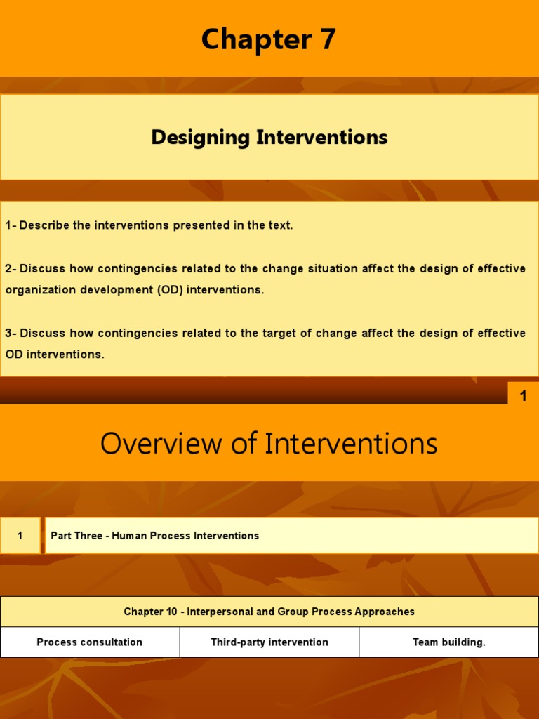Designing Effective OD Interventions | PDF | Human Nature | Psychology