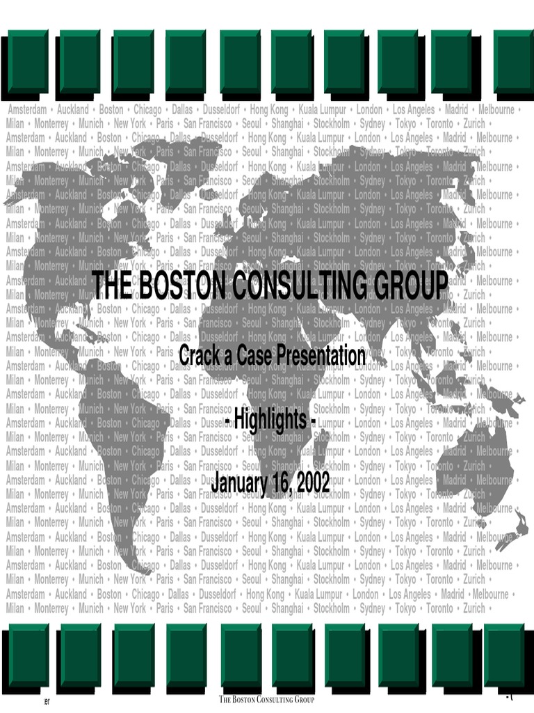 Case Workshop BCG | PDF | Motivation | Motivational