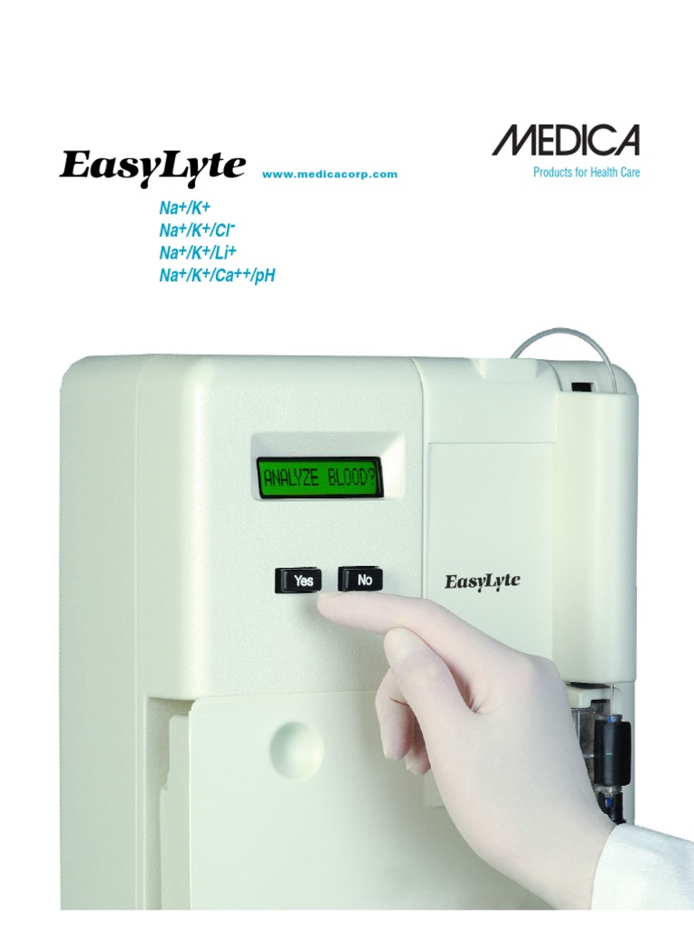 Brochure Ionogramme Easylyte Marque - Medica | PDF | Blood Plasma ...