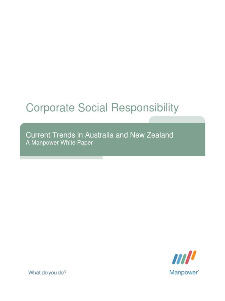 2009 - CSR White Paper | PDF | Corporate Social Responsibility | Human ...