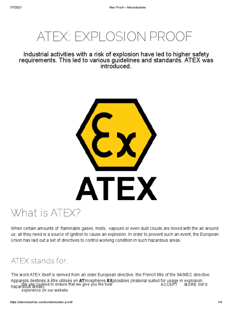 Atex Proof - Atexindustries | Download Free PDF | Prevention | Labor ...
