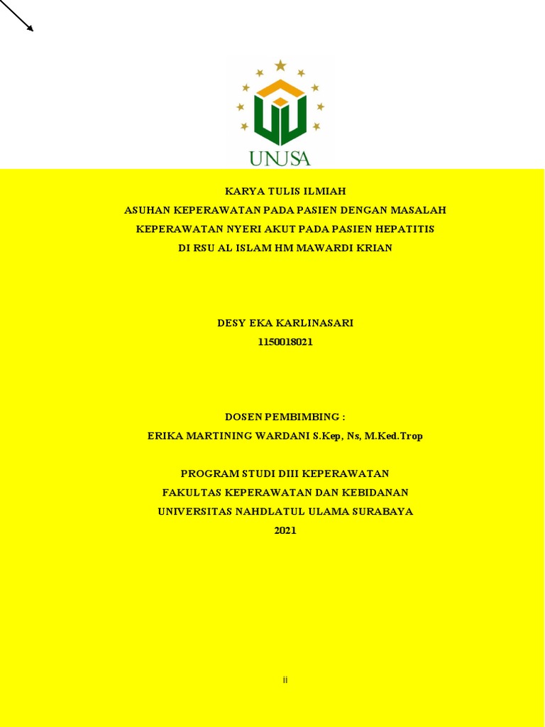 Cover Dan Isi Karya Tulis Ilmiah Desy Eka | PDF