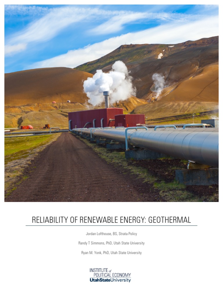 Reliability of Renewable Energy: Geothermal | PDF | Geothermal Energy ...