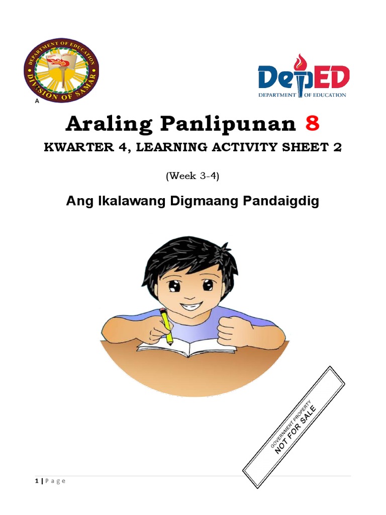 Final - AP8 Q4 LAS 2 WK 3 4 IKALAWANG DIGMAANG PANDAIGDIG | PDF