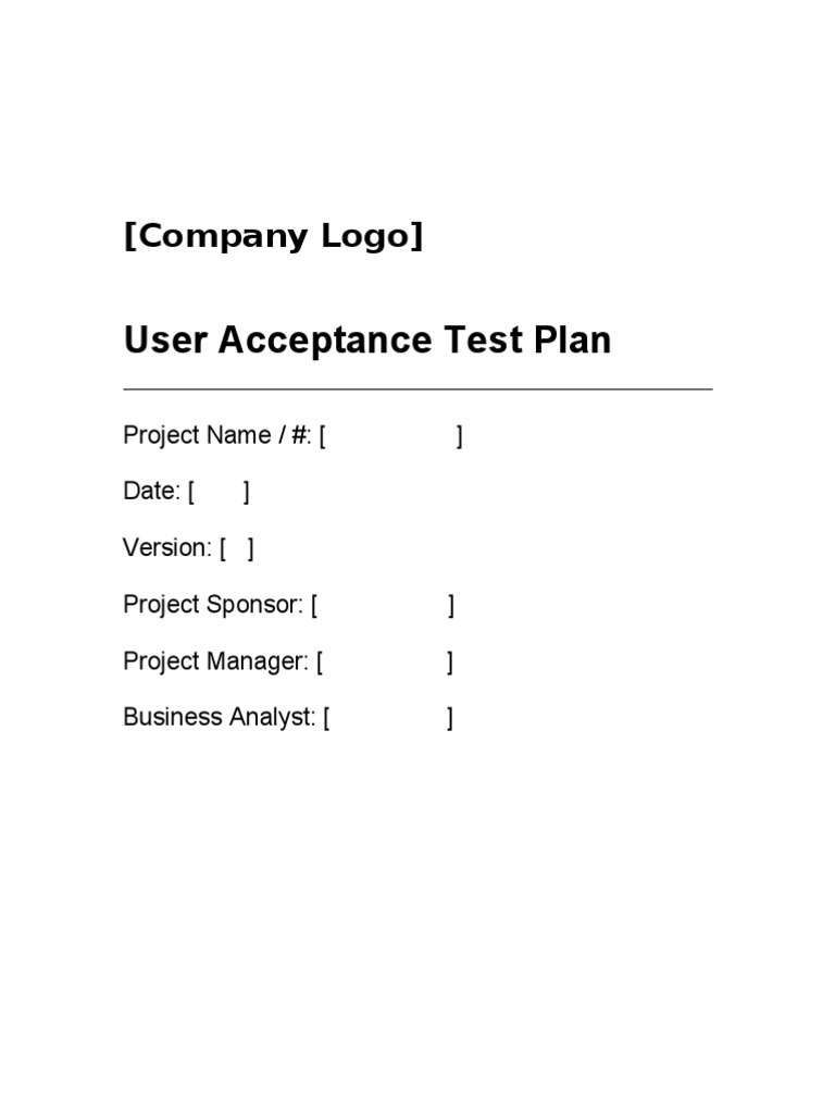 uat template | Areas Of Computer Science | Computing