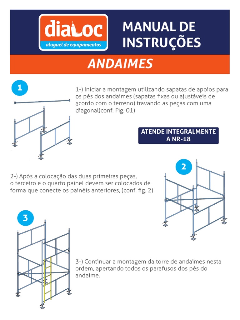 Manual de Instrucao Andaime Tubular. | PDF